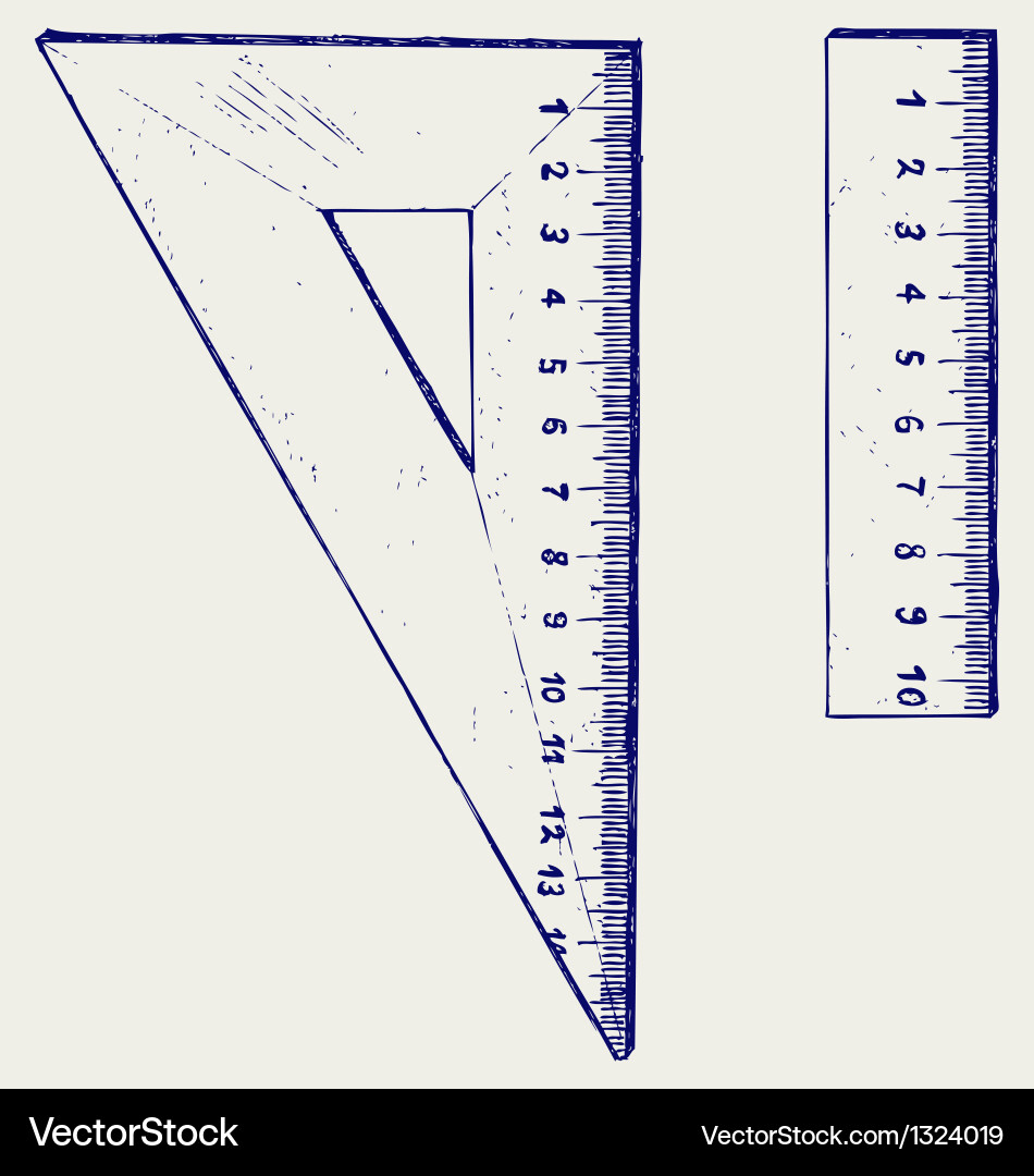 Wooden rulers Royalty Free Vector Image - VectorStock