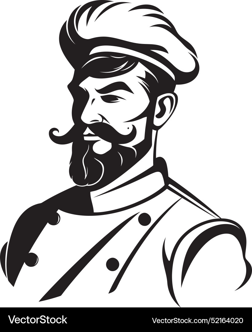 A journey through time vintage chef badge Vector Image