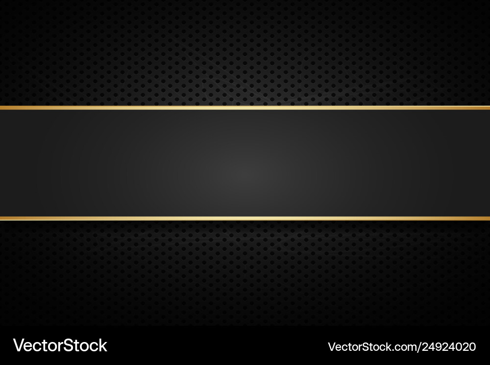 Dark Gold Line Pattern Banner Royalty Free Vector Image