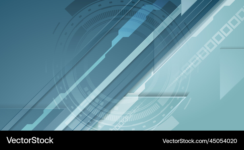Futuristic Blue Tech Background Royalty Free Vector Image