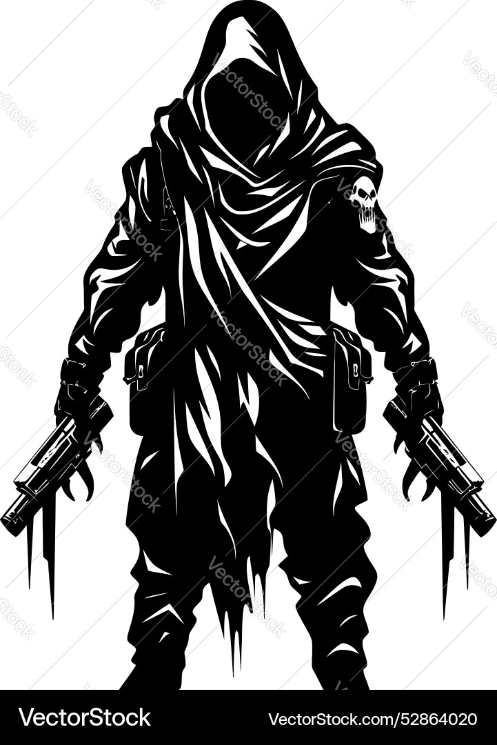 Shadows sinister strike combat reaper icon Vector Image