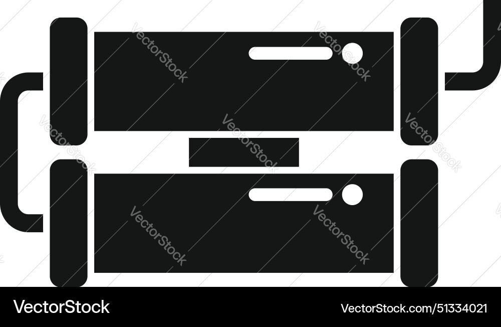 Black and white printer icon Royalty Free Vector Image