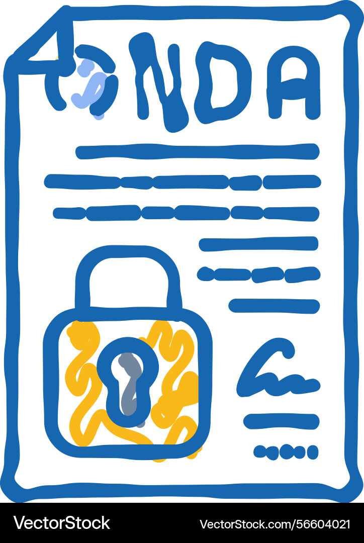 Confidentiality agreement corporate law icon Vector Image