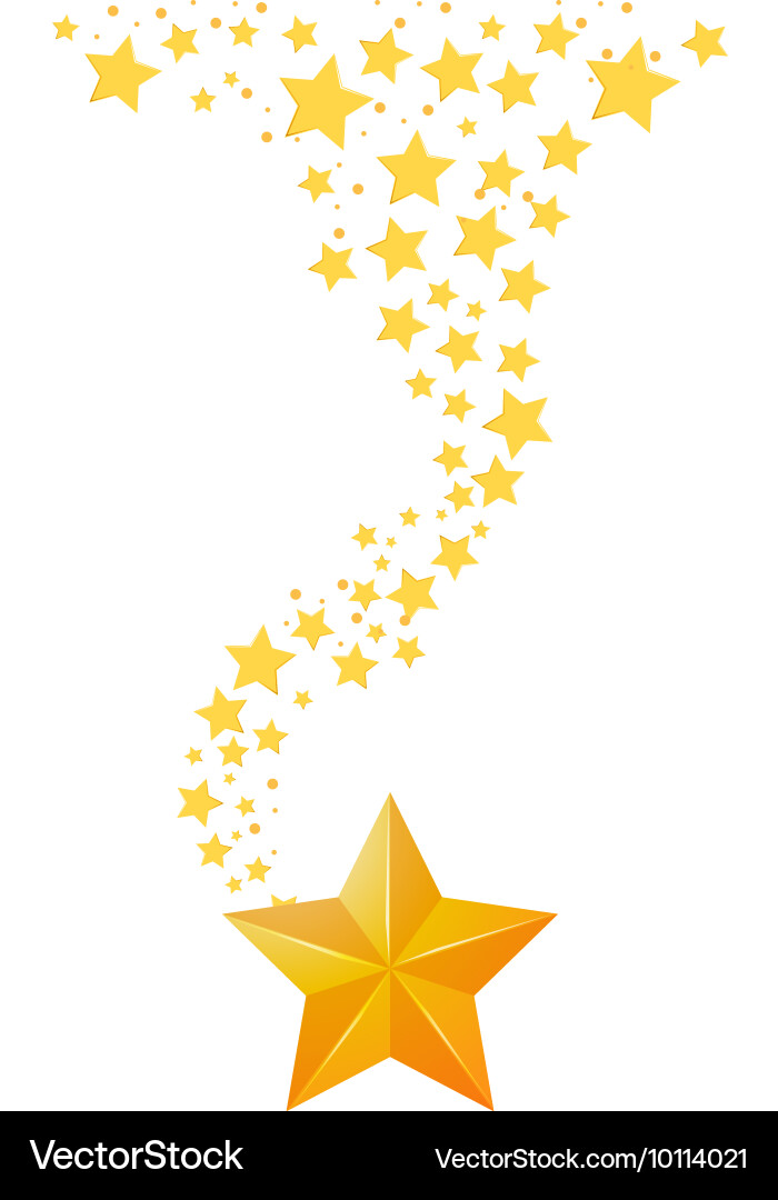 Golden Starry Night Royalty Free Vector Image - VectorStock