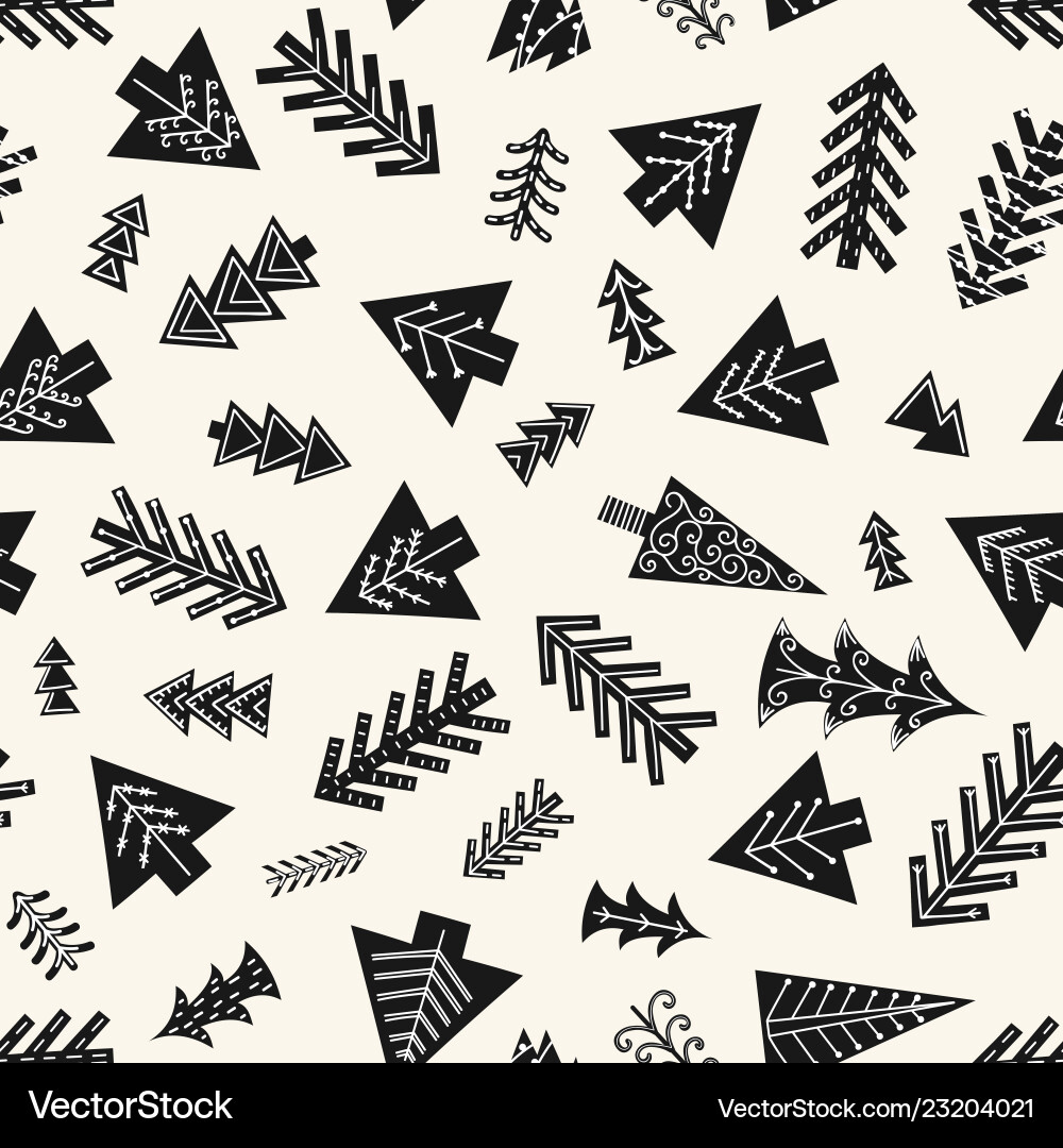 Scandinavian Christmas Pattern Royalty Free Vector Image