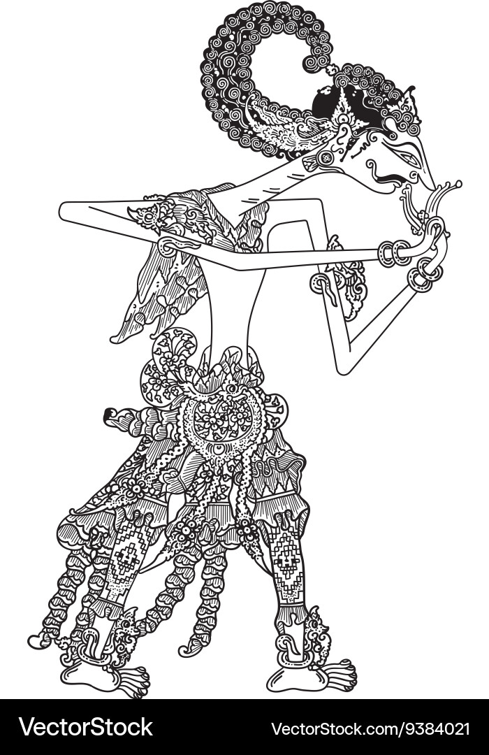 Wayang Kulit Performance Royalty Free Vector Image