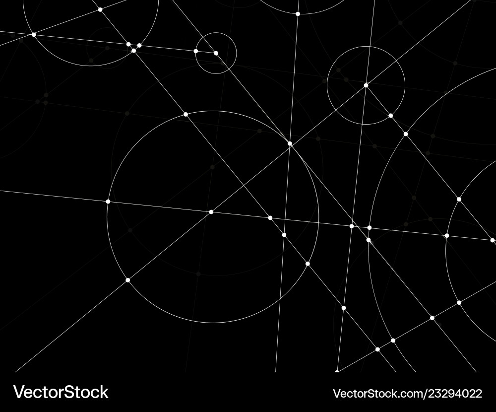 Abstract neon background of engineering drawing Vector Image