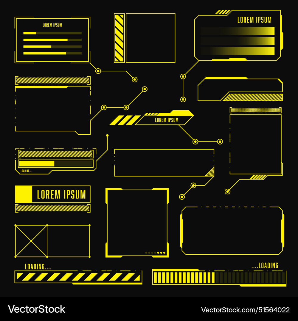 Dashboard display virtual reality technology Vector Image