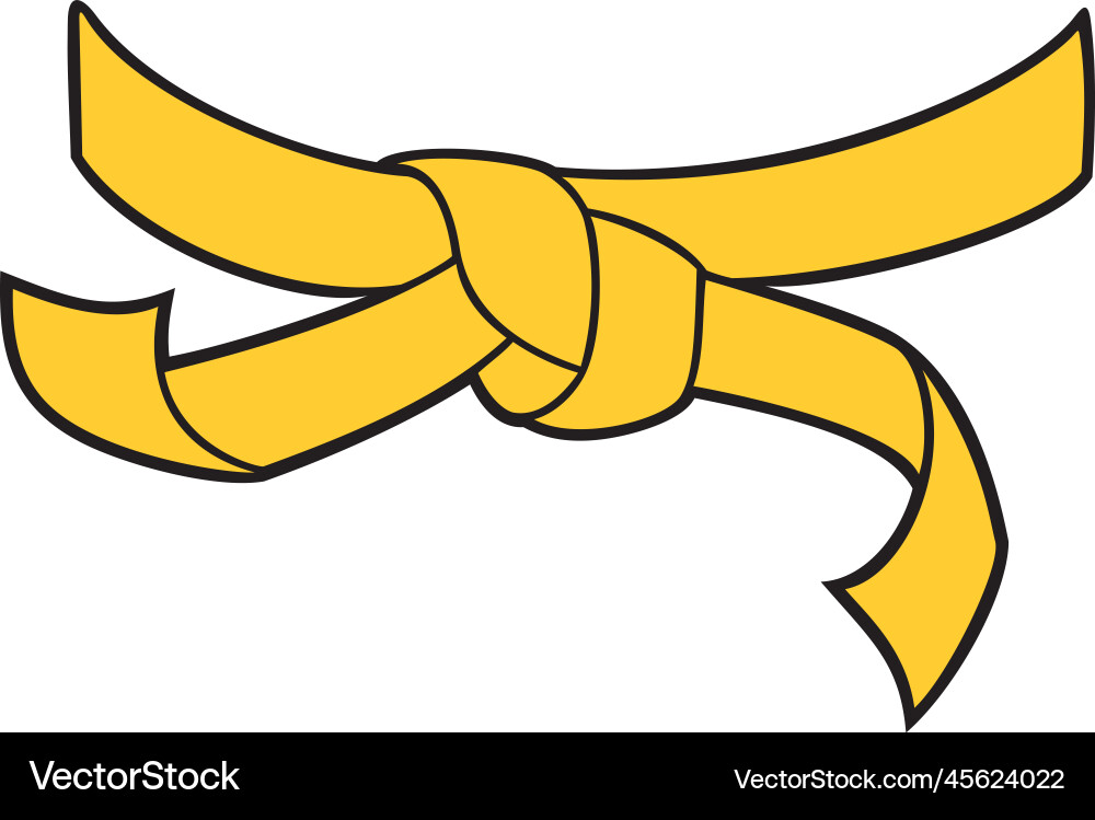 Martial arts belt Royalty Free Vector Image - VectorStock