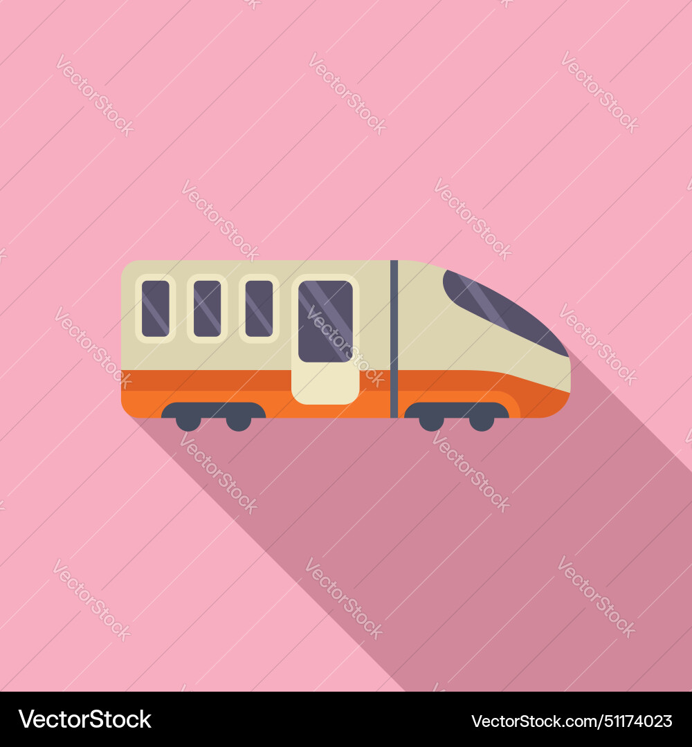 Express locomotive icon flat electric Royalty Free Vector