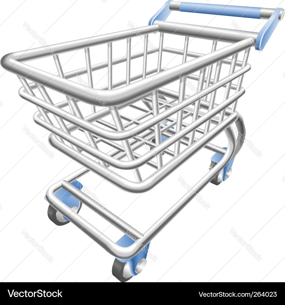 Shopping cart trolley Royalty Free Vector Image