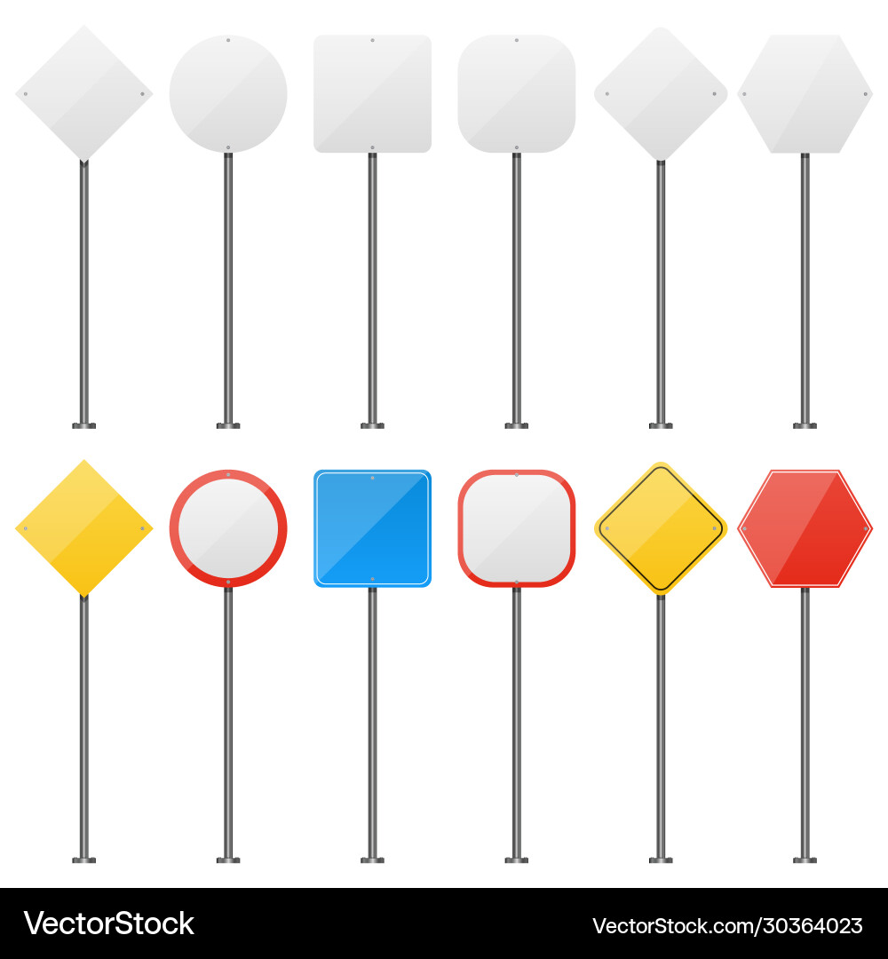 Street signs Royalty Free Vector Image - VectorStock