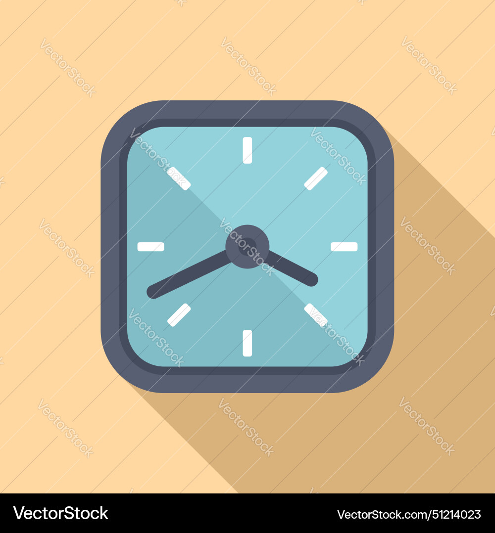 Term wall clock icon flat duration event Vector Image