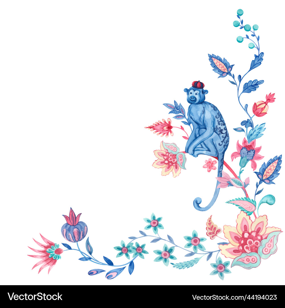 Turkish Floral Arabesque Royalty Free Vector Image