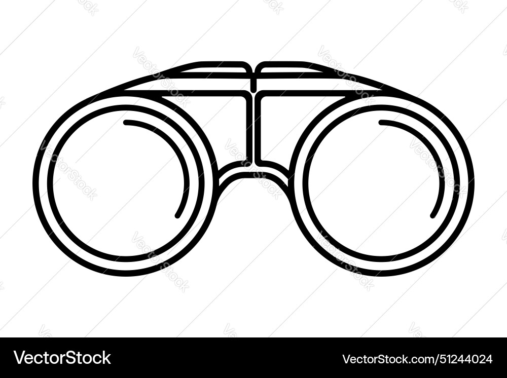 Binocular field glasses icon symbol Royalty Free Vector