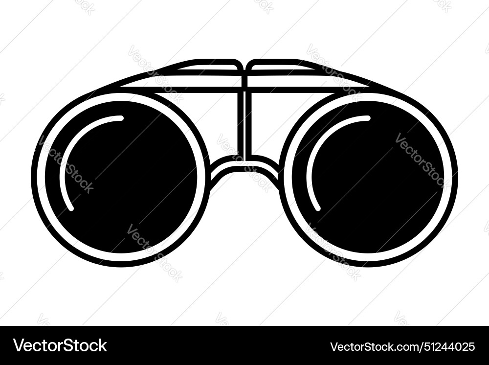 Binocular field glasses icon symbol Royalty Free Vector