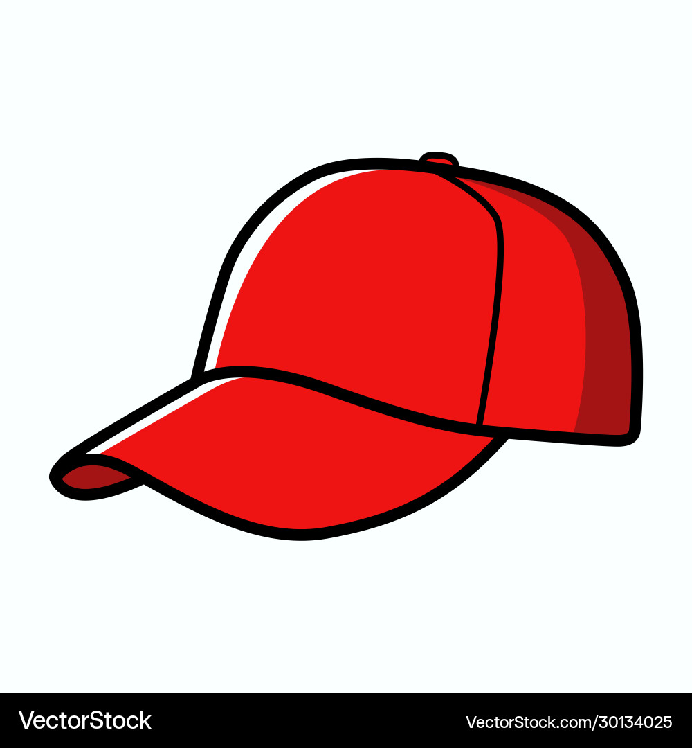 Cartoon Baseball Cap Royalty Free Vector Image