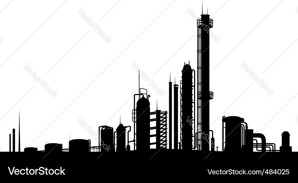 Chemical factory Royalty Free Vector Image - VectorStock
