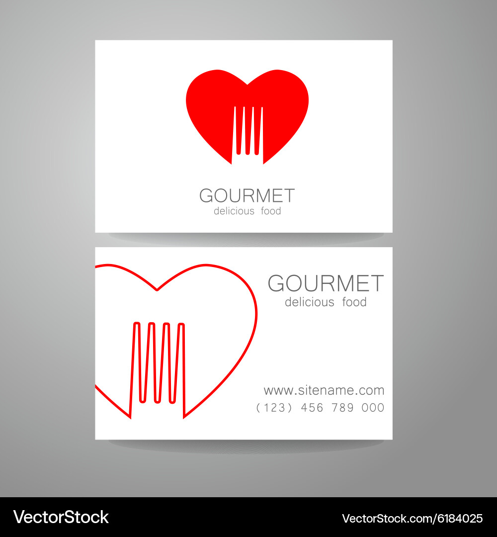 Gourmet food logo Royalty Free Vector Image - VectorStock