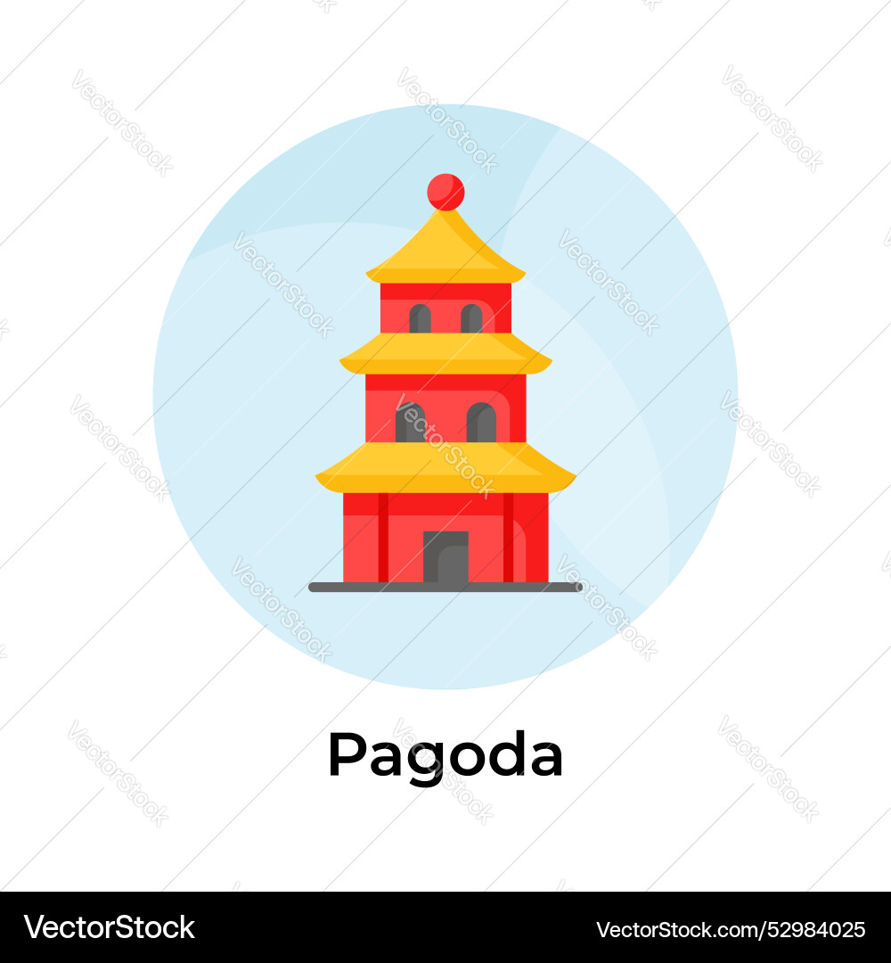 Pagoda Royalty Free Vector Image - VectorStock