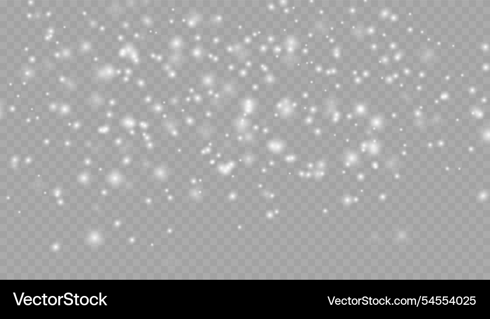 Realistic falling snow Royalty Free Vector Image