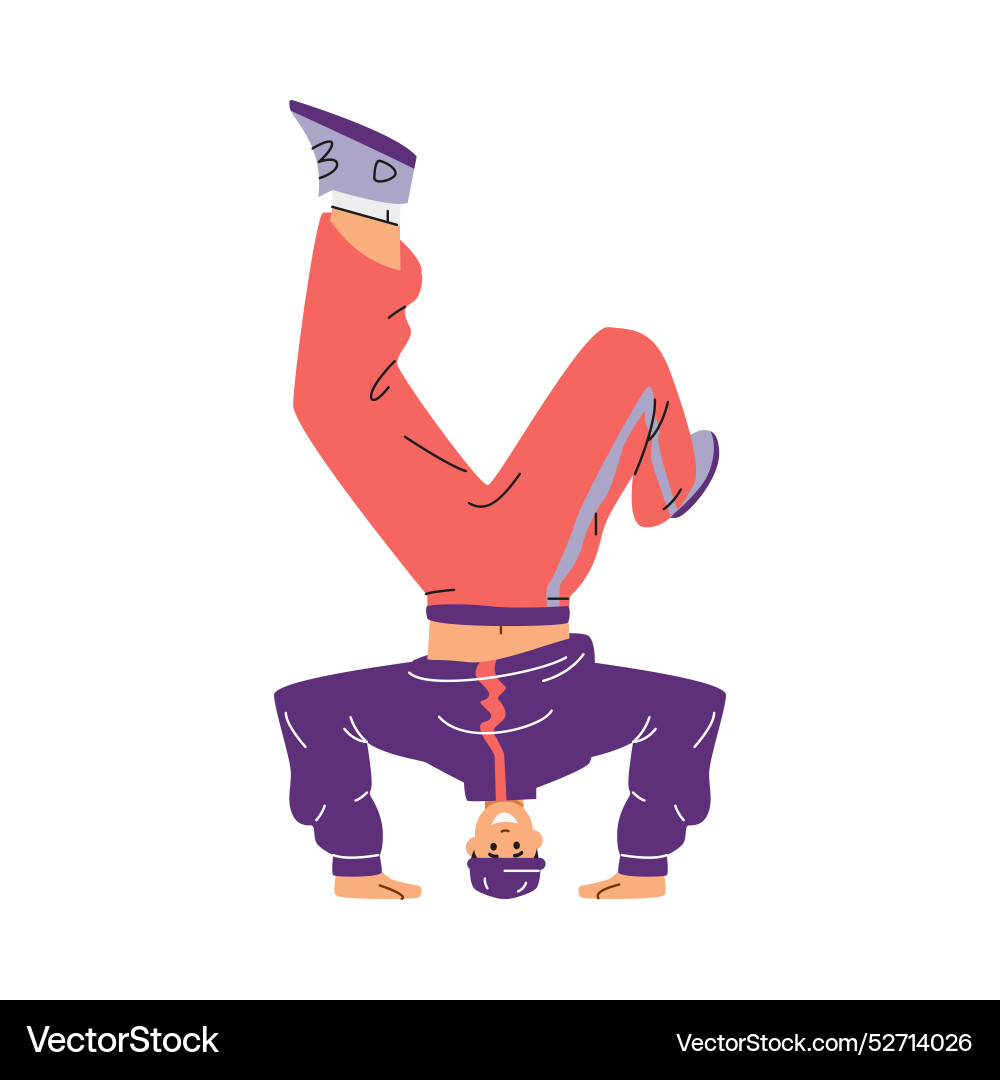 A breakdance dancer Royalty Free Vector Image - VectorStock
