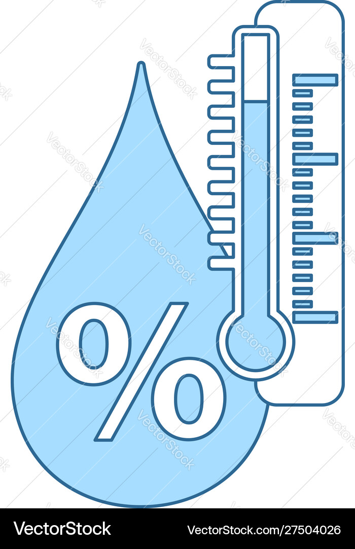 Humidity icon Royalty Free Vector Image - VectorStock