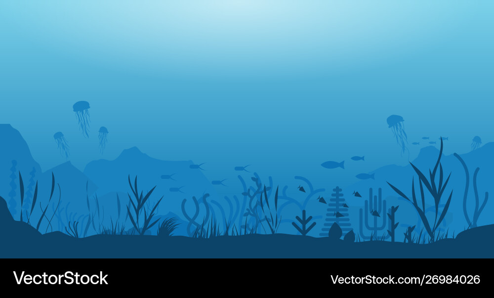 Under sea Royalty Free Vector Image - VectorStock
