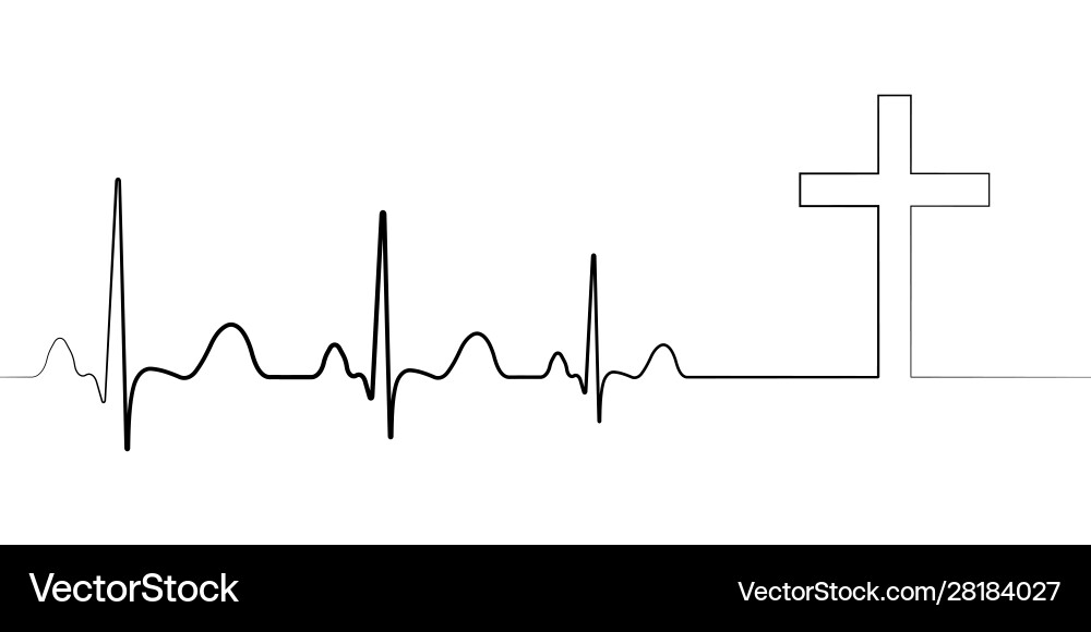 Death icon symbol cardiac arrest Royalty Free Vector Image