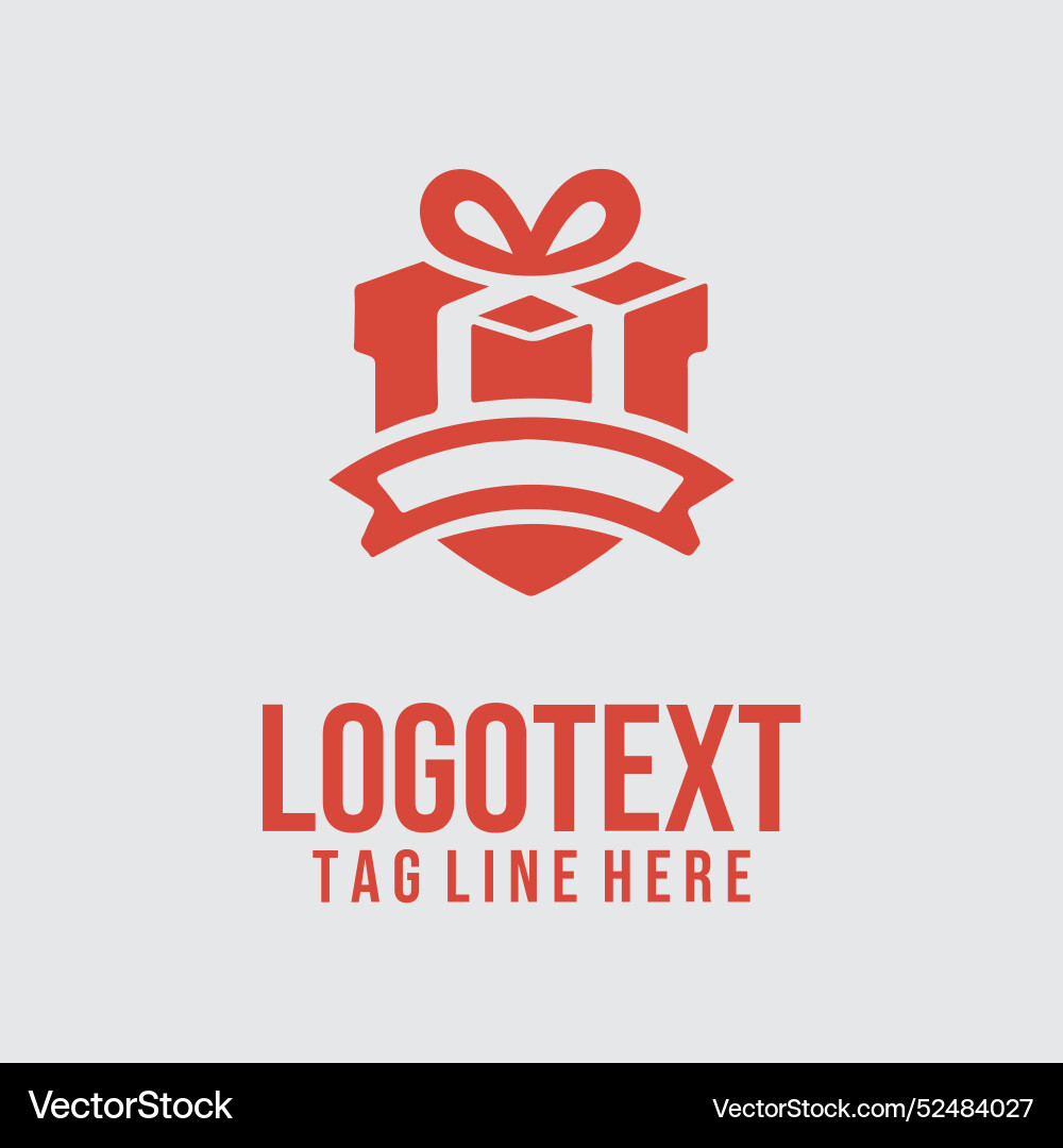 Gift box logo Royalty Free Vector Image - VectorStock