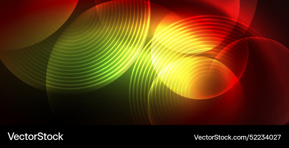 Neon magic light design Royalty Free Vector Image