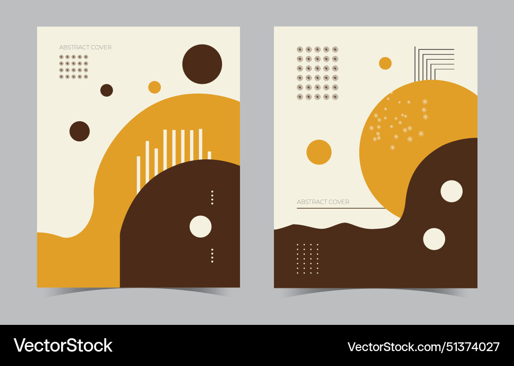 Print abstract brochure cover Royalty Free Vector Image
