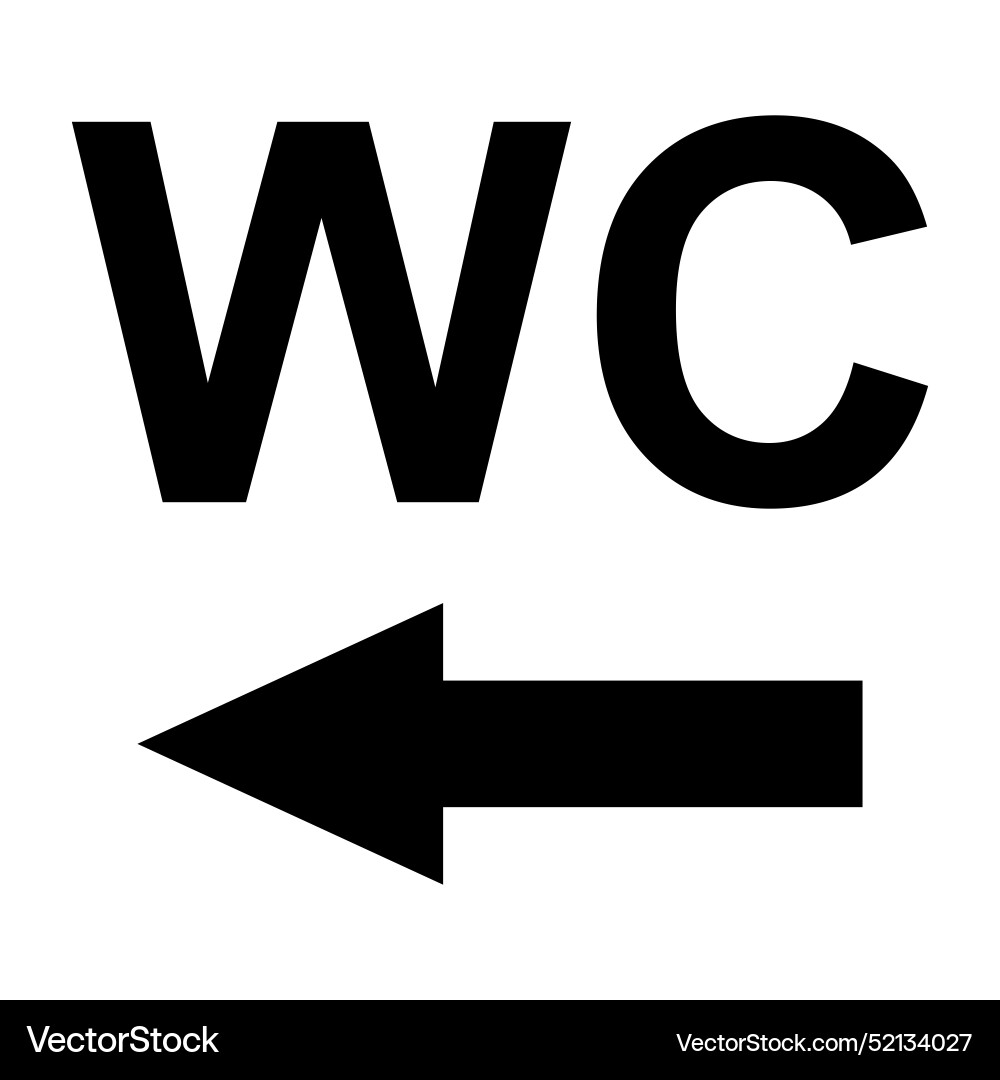 Restroom women and men wc symbol flat web button Vector Image