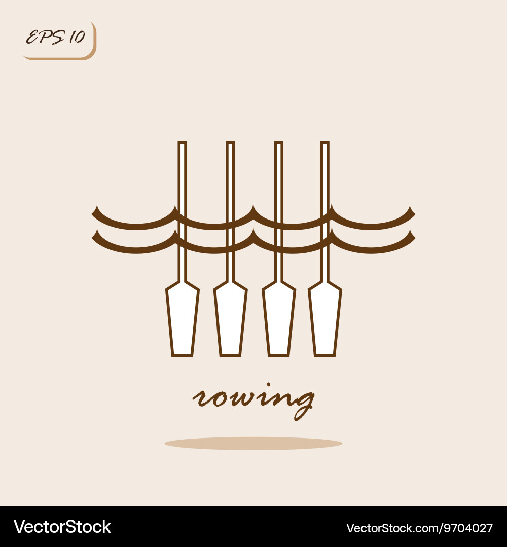 Rowing Royalty Free Vector Image - VectorStock