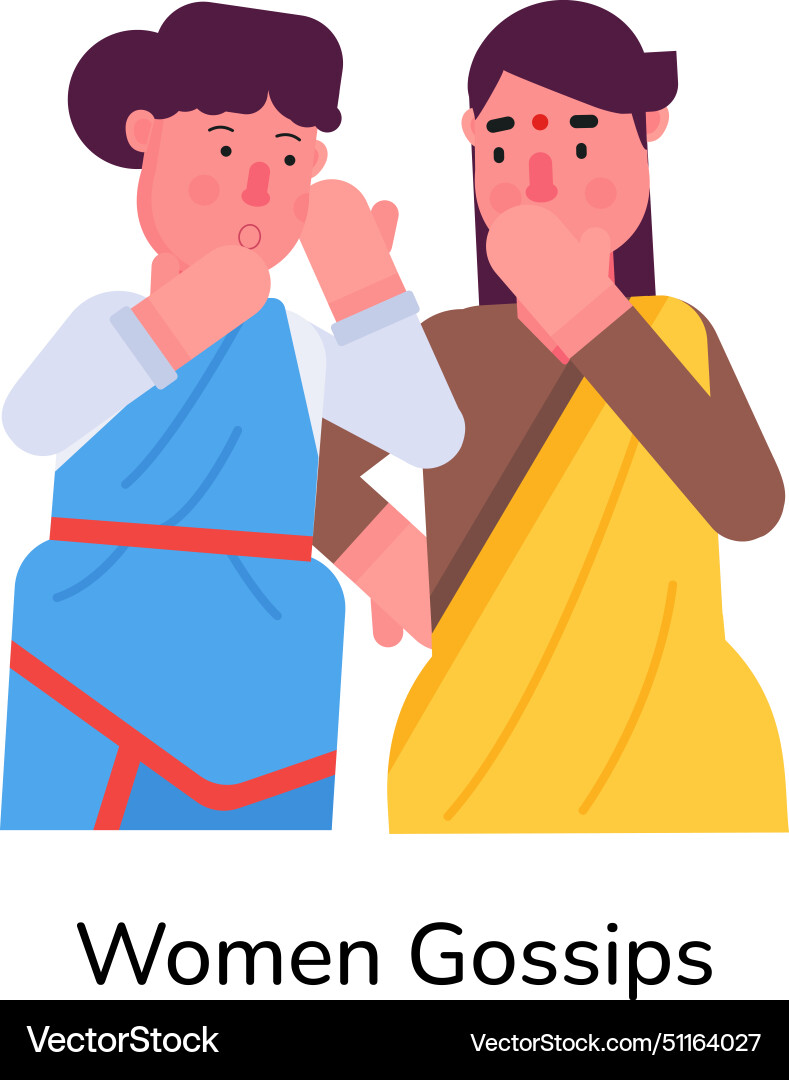 Women gossips Royalty Free Vector Image - VectorStock