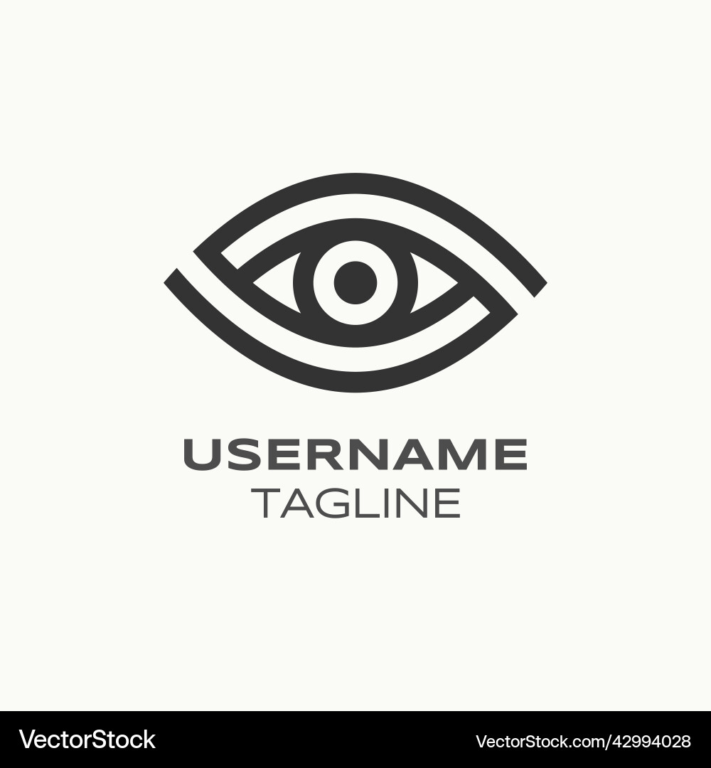 Eye vision icon symbol Royalty Free Vector Image