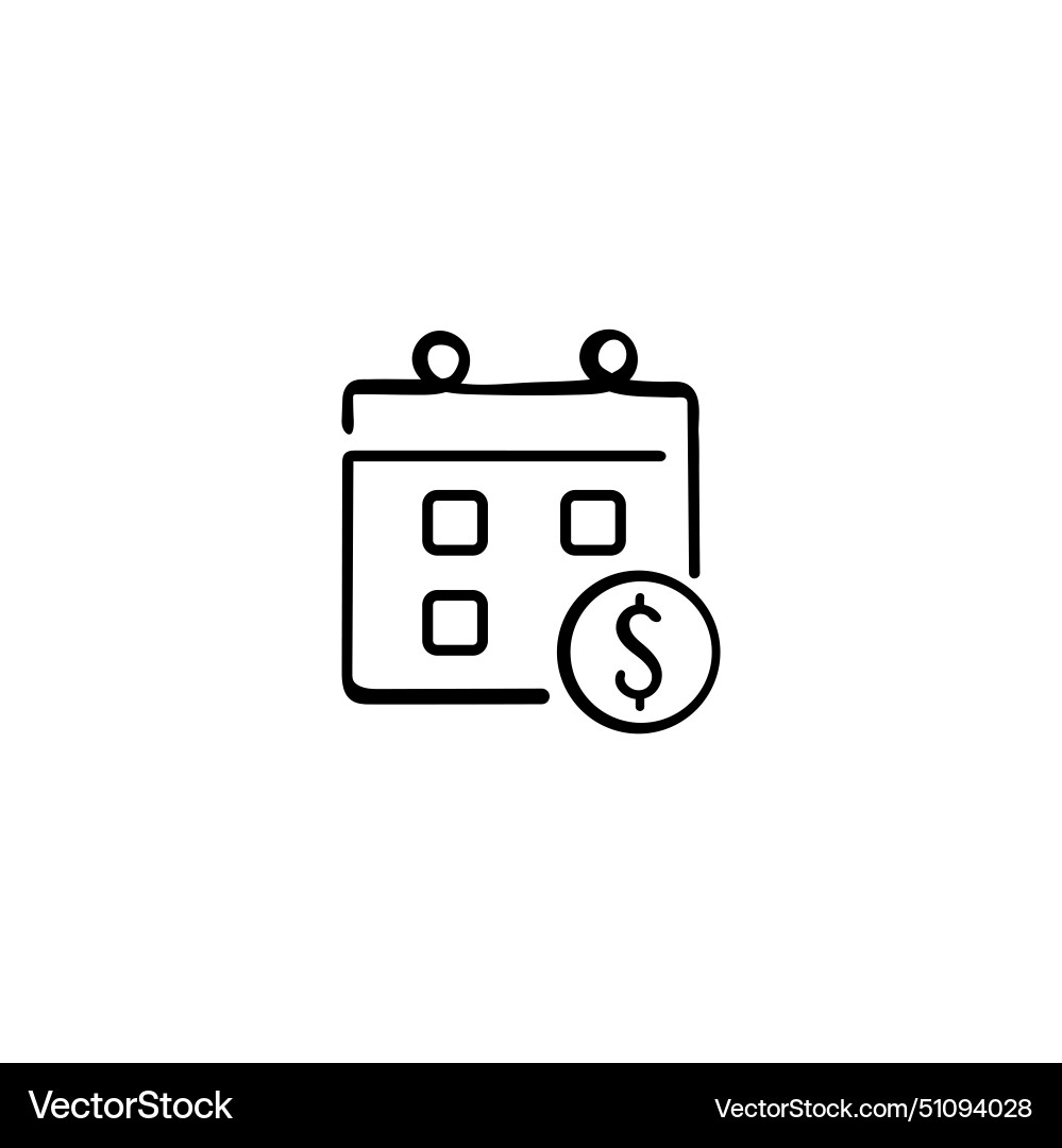 Financial planning line style icon design Vector Image