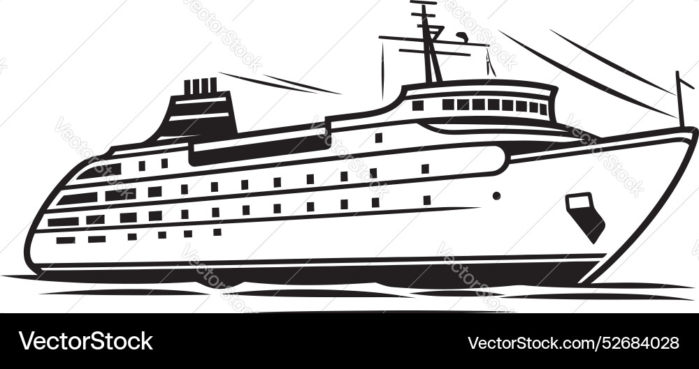 Melody mariner ship logo infused with harmony Vector Image