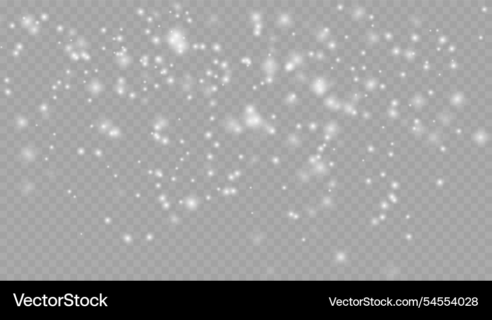 Realistic falling snow Royalty Free Vector Image