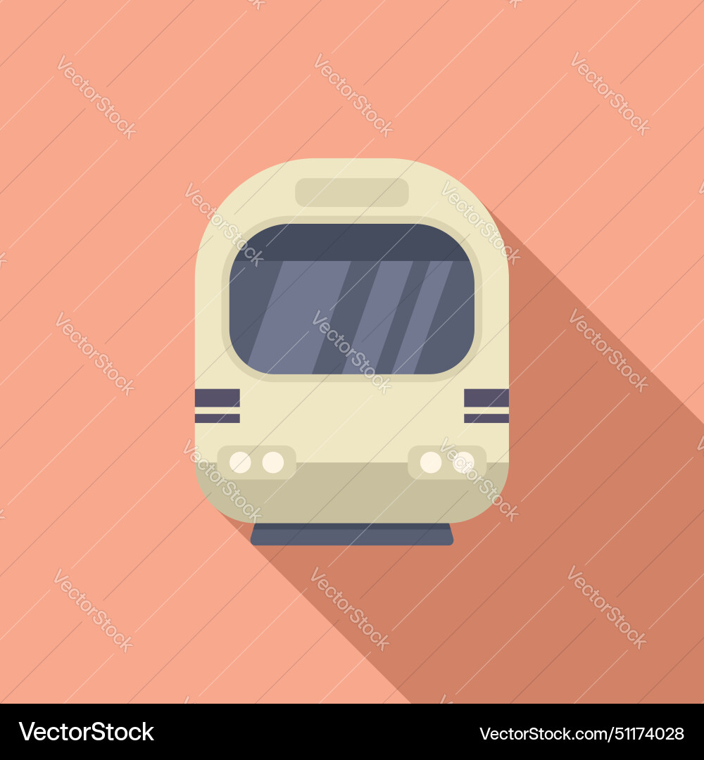 Traffic train icon flat electronic passage Vector Image