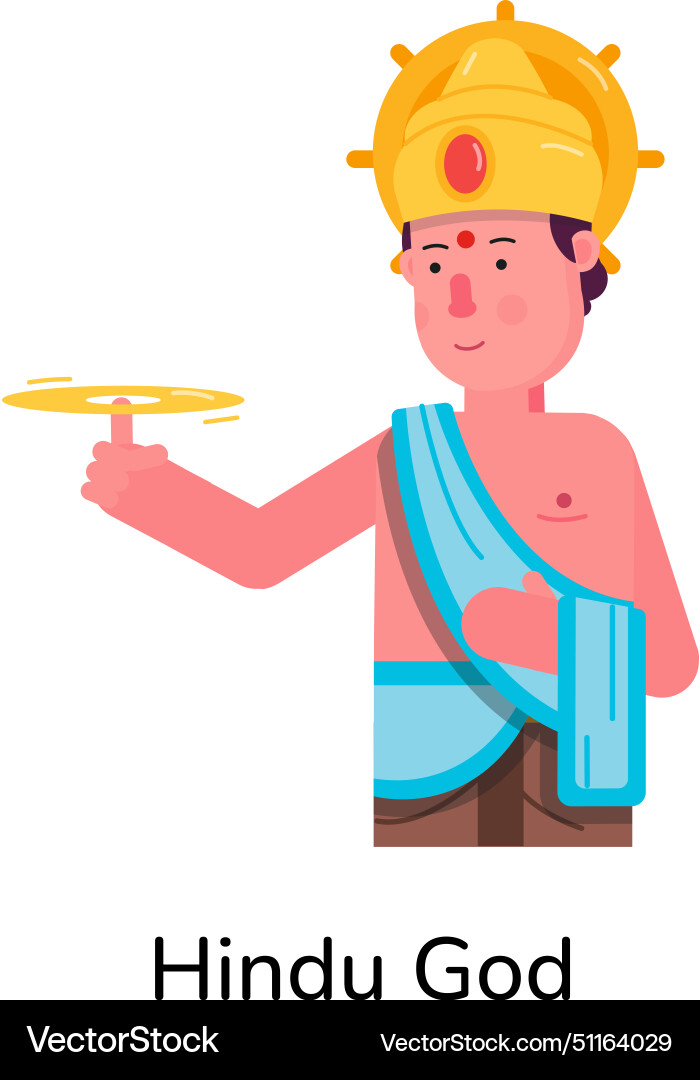 Hindu god Royalty Free Vector Image - VectorStock
