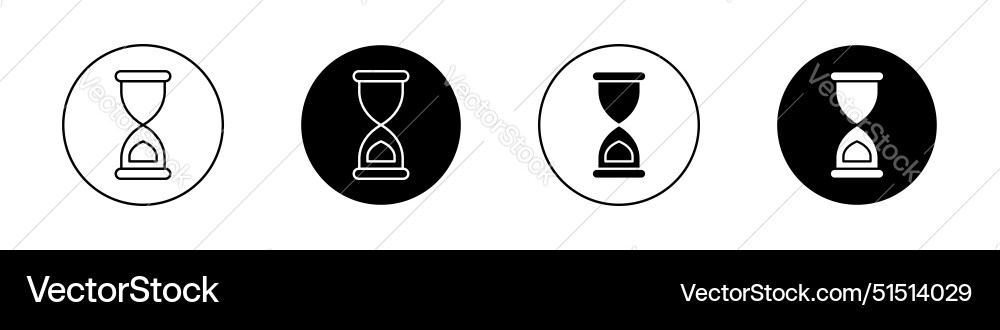 Hourglass end icon Royalty Free Vector Image - VectorStock