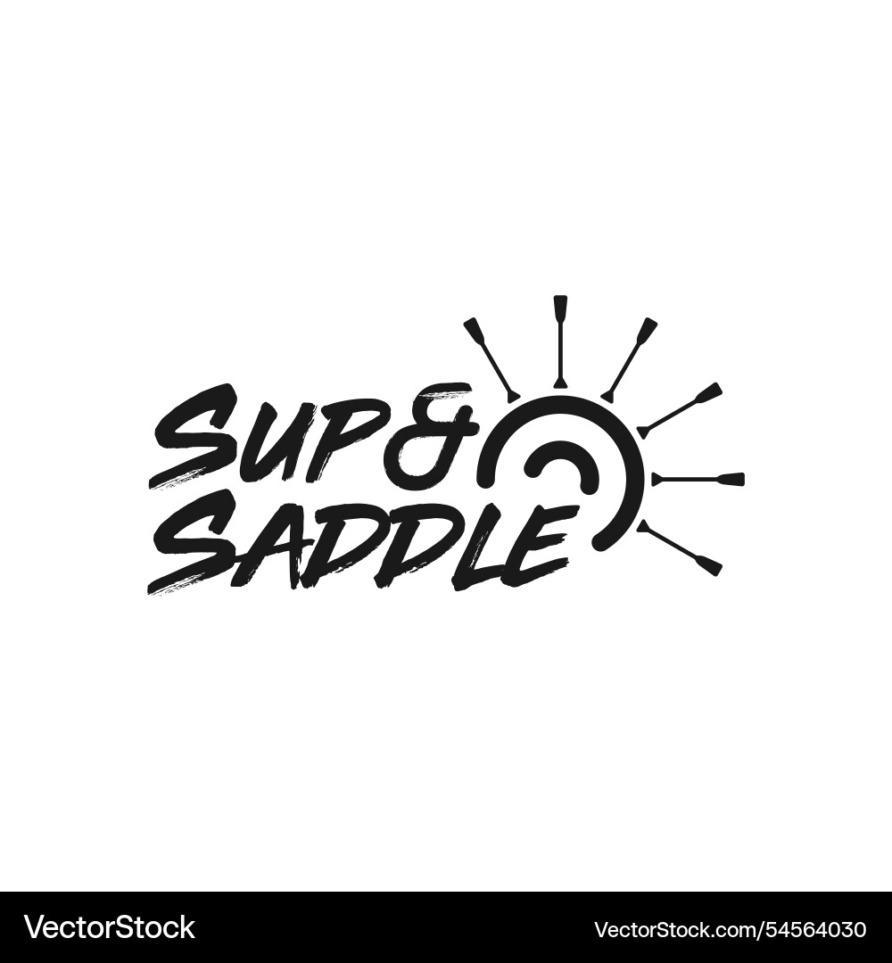 Abstract saddle logo Royalty Free Vector Image