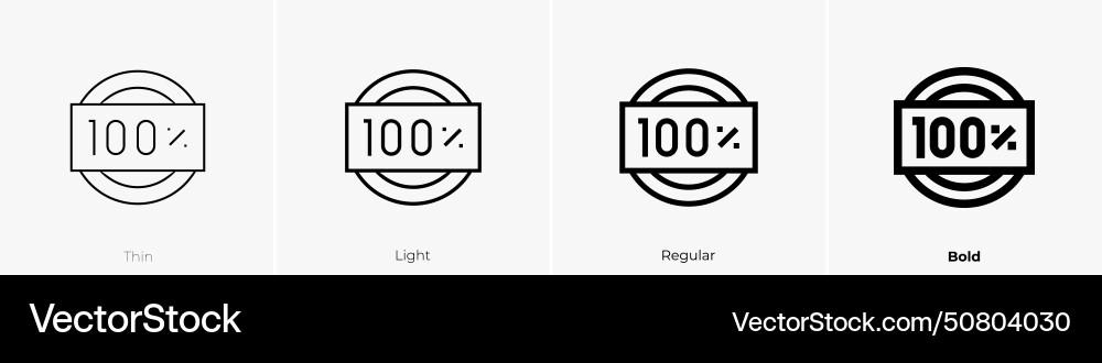 Badge icon thin light regular and bold style Vector Image