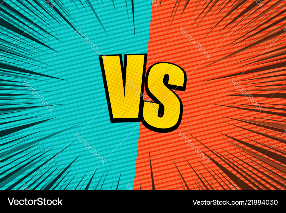 Comic fight dynamic template Royalty Free Vector Image