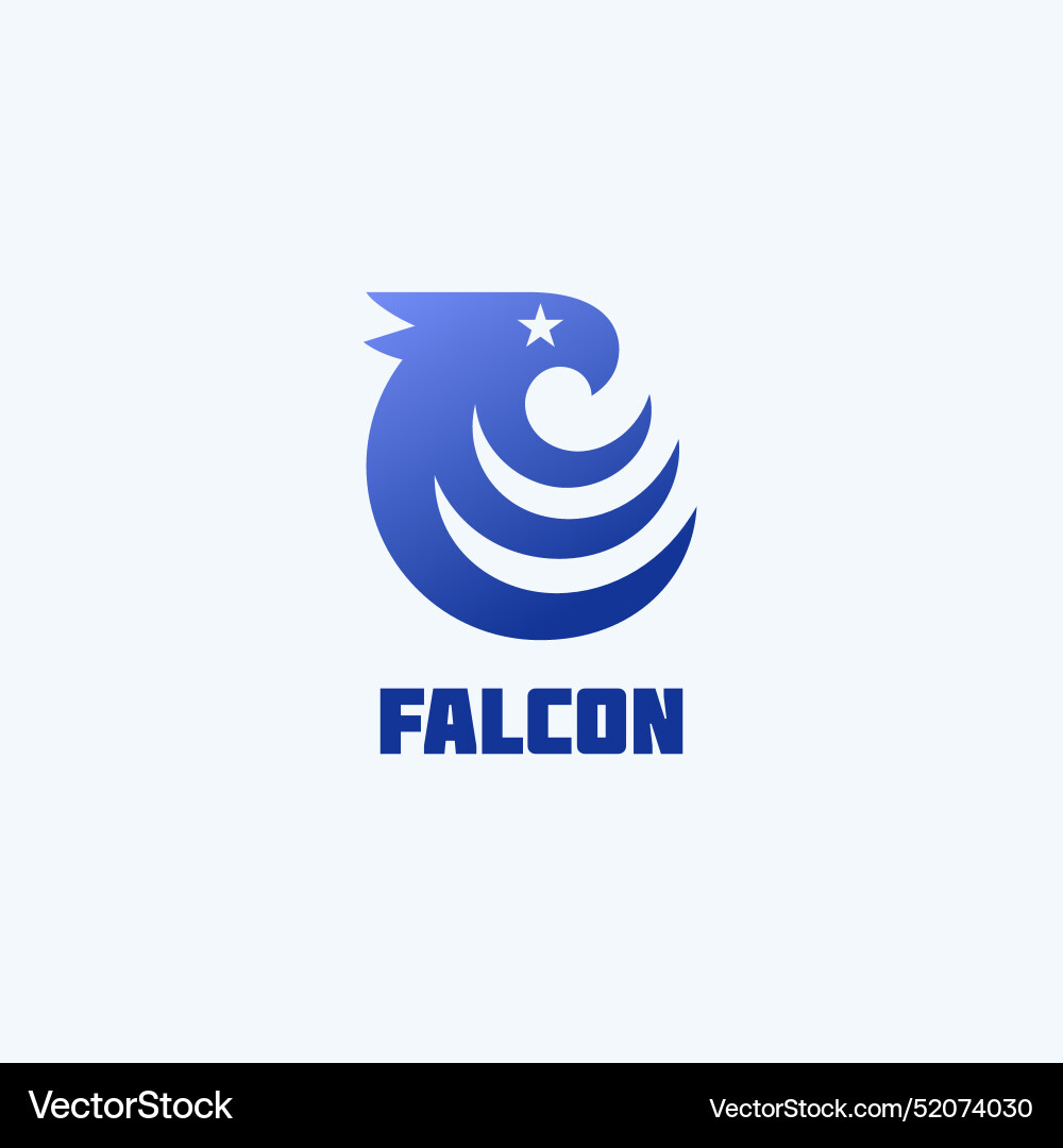 Falcon logo Royalty Free Vector Image - VectorStock
