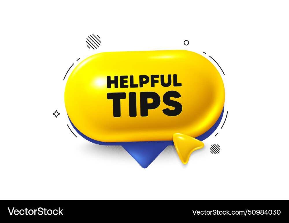 Helpful tips symbol education faq sign offer Vector Image