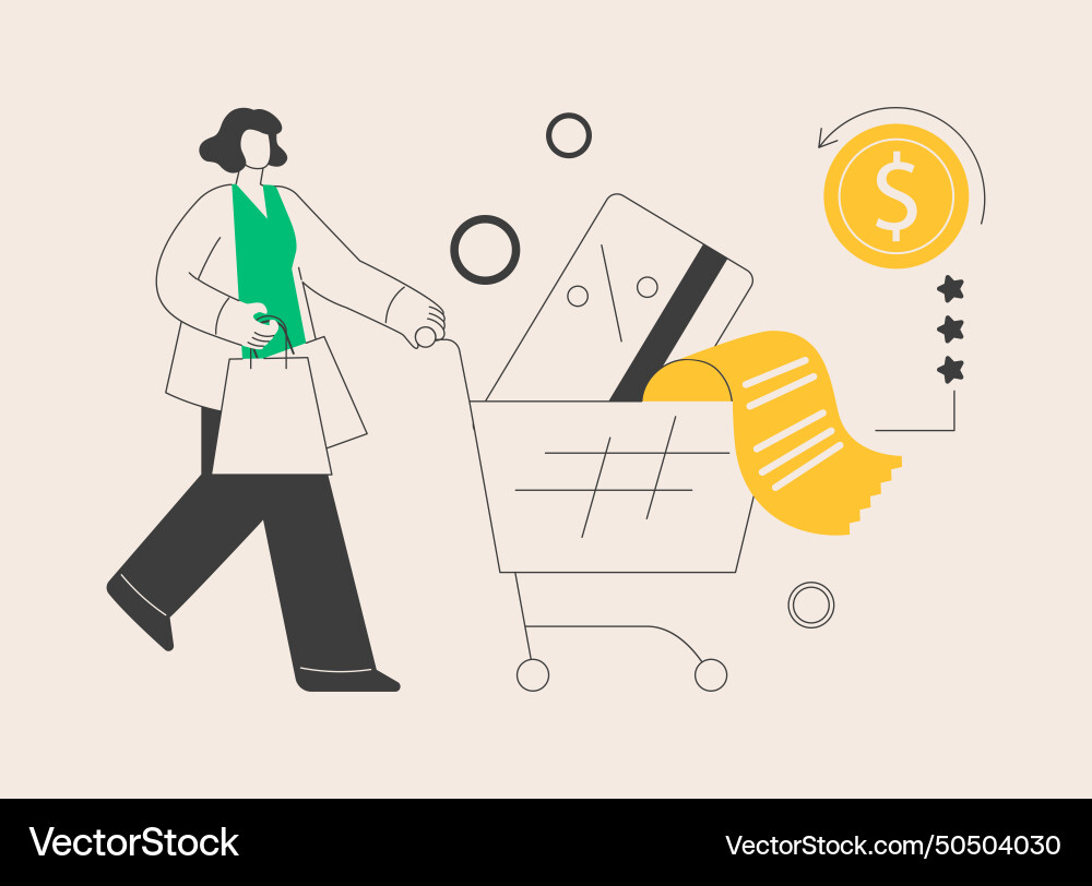 Loyalty program abstract concept Royalty Free Vector Image