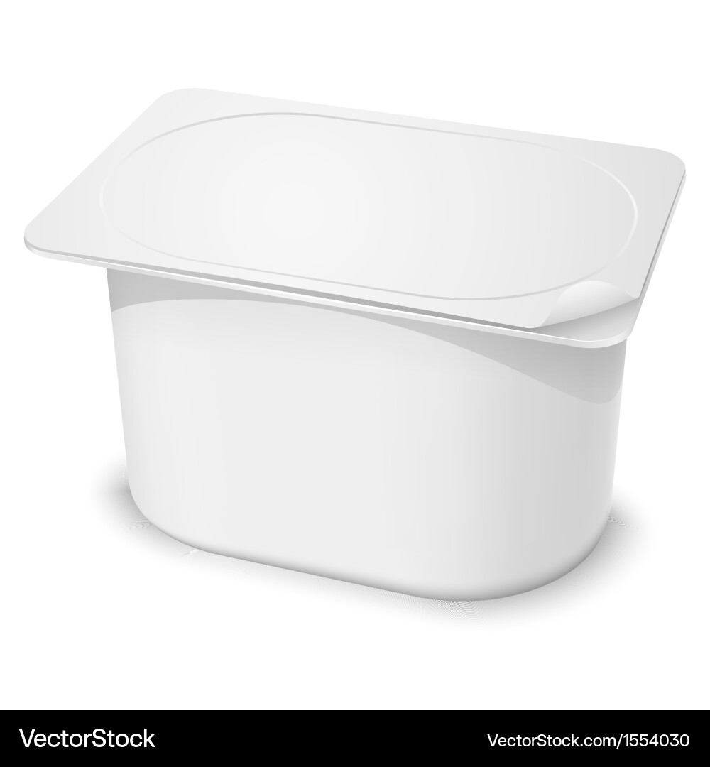 Plastic container Royalty Free Vector Image - VectorStock