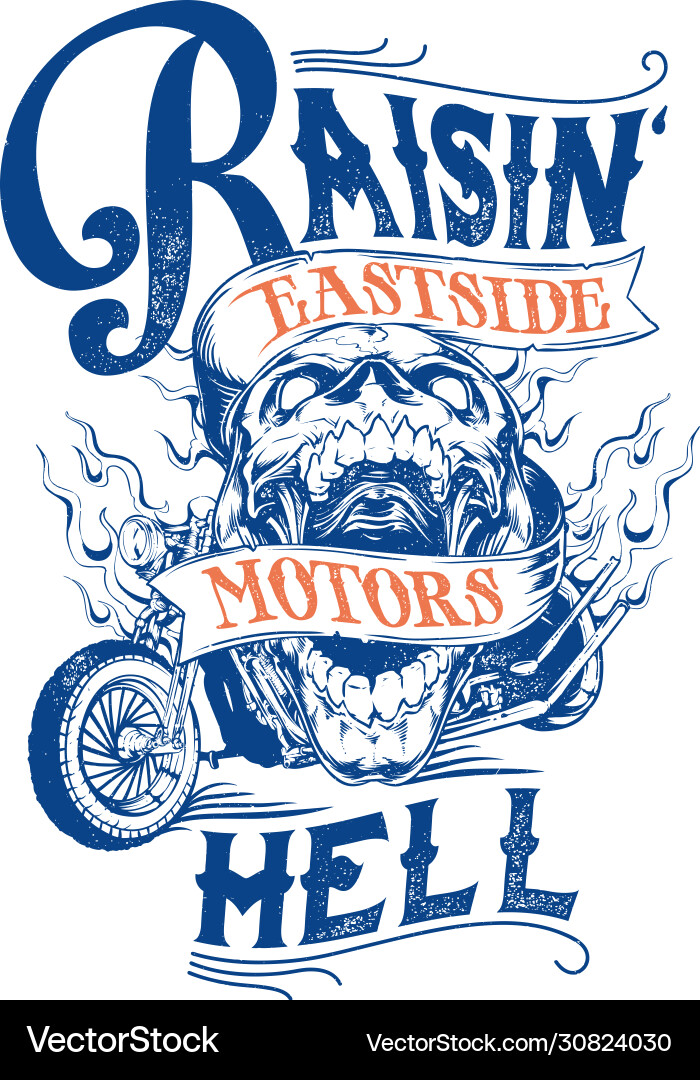 Raisin hell Royalty Free Vector Image - VectorStock